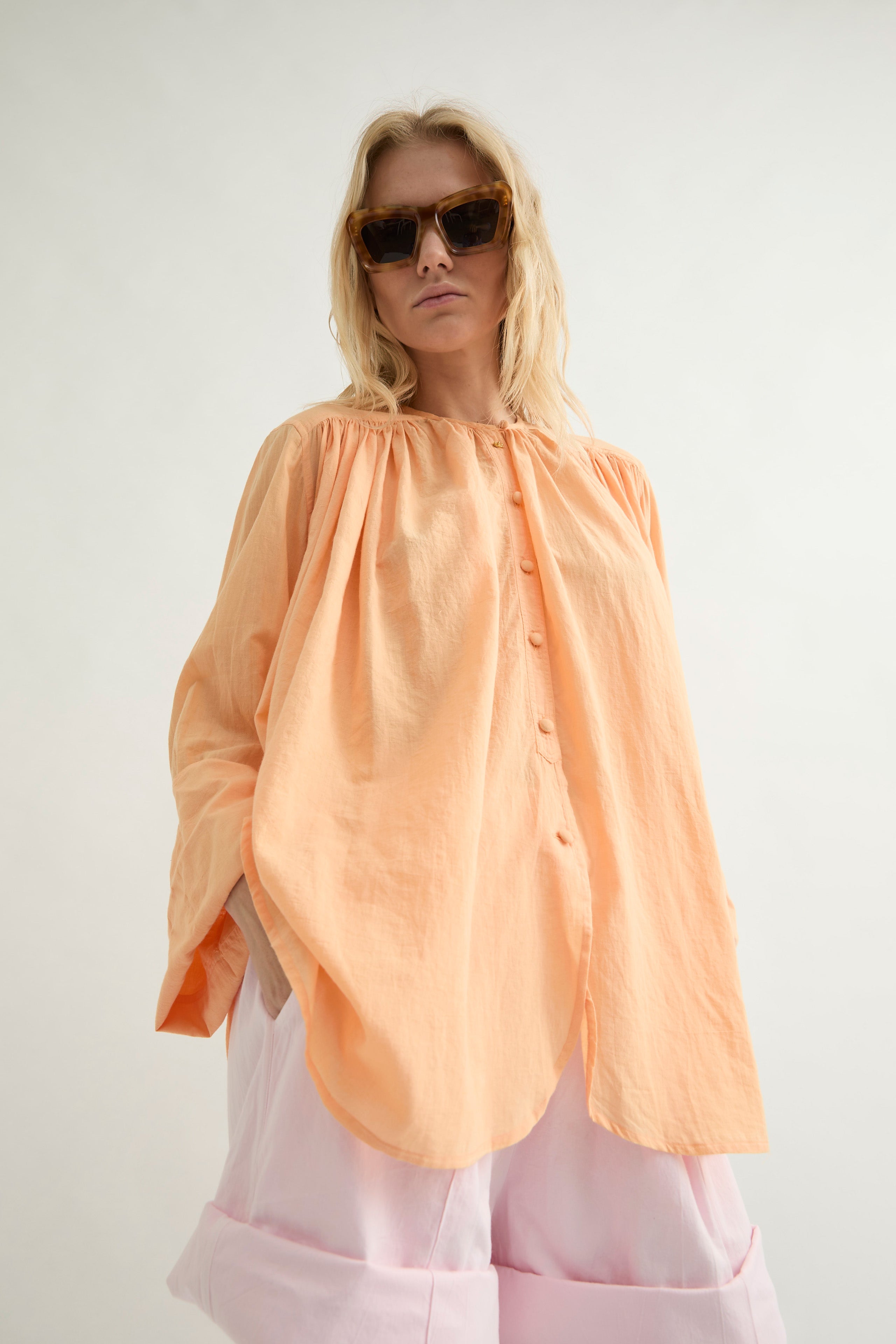 Chemise Cig orange - Coupe ample - Laurence Bras