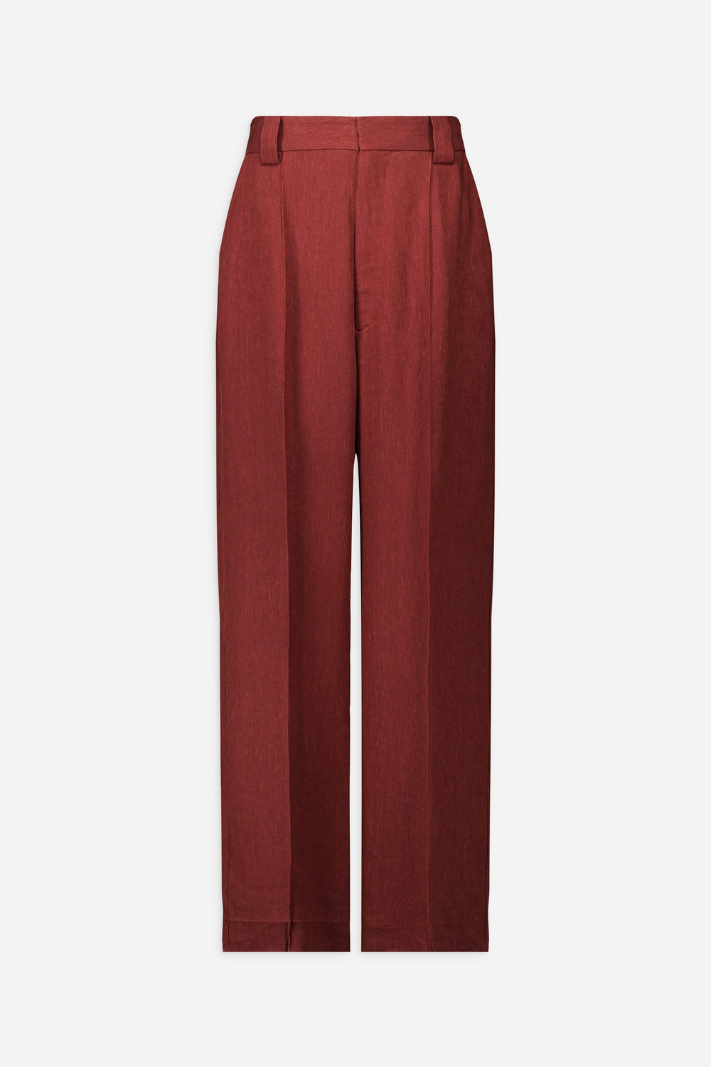 Dawn - Brick-colored trousers in viscose and linen - Laurence Bras