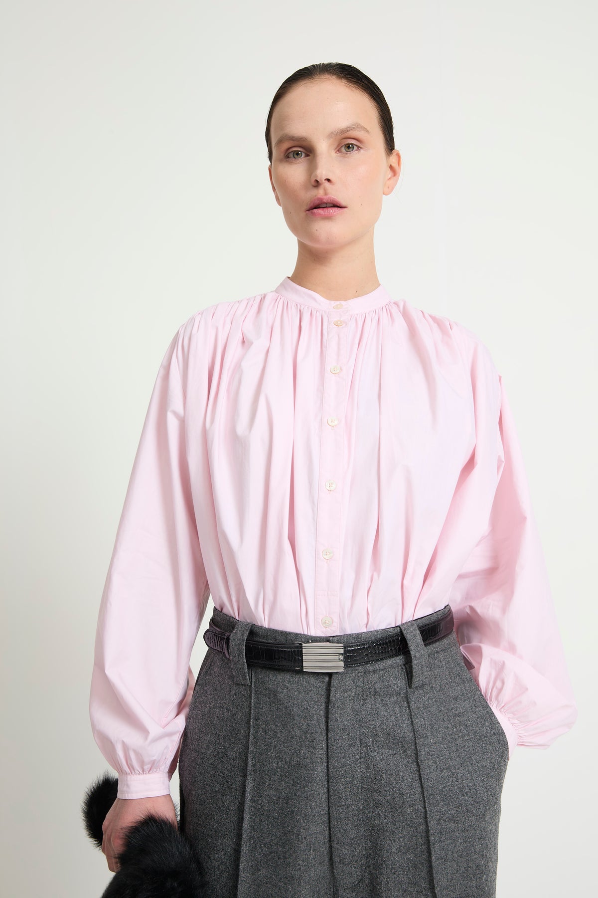 Blouse poppy coton rose - Laurence Bras